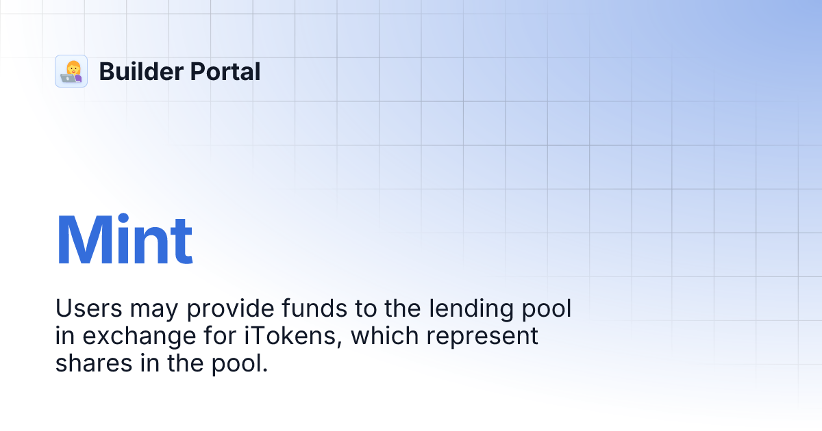 Mint | Builder Portal